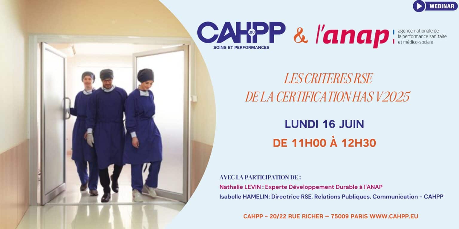 Les critères RSE de la certification HAS V2025 – Webinaire – CAHPP